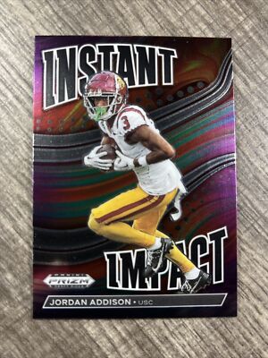 JORDAN ADDISON, 2023, Prizm Draft Picks, Instant Impact, RC, II-9 ...
