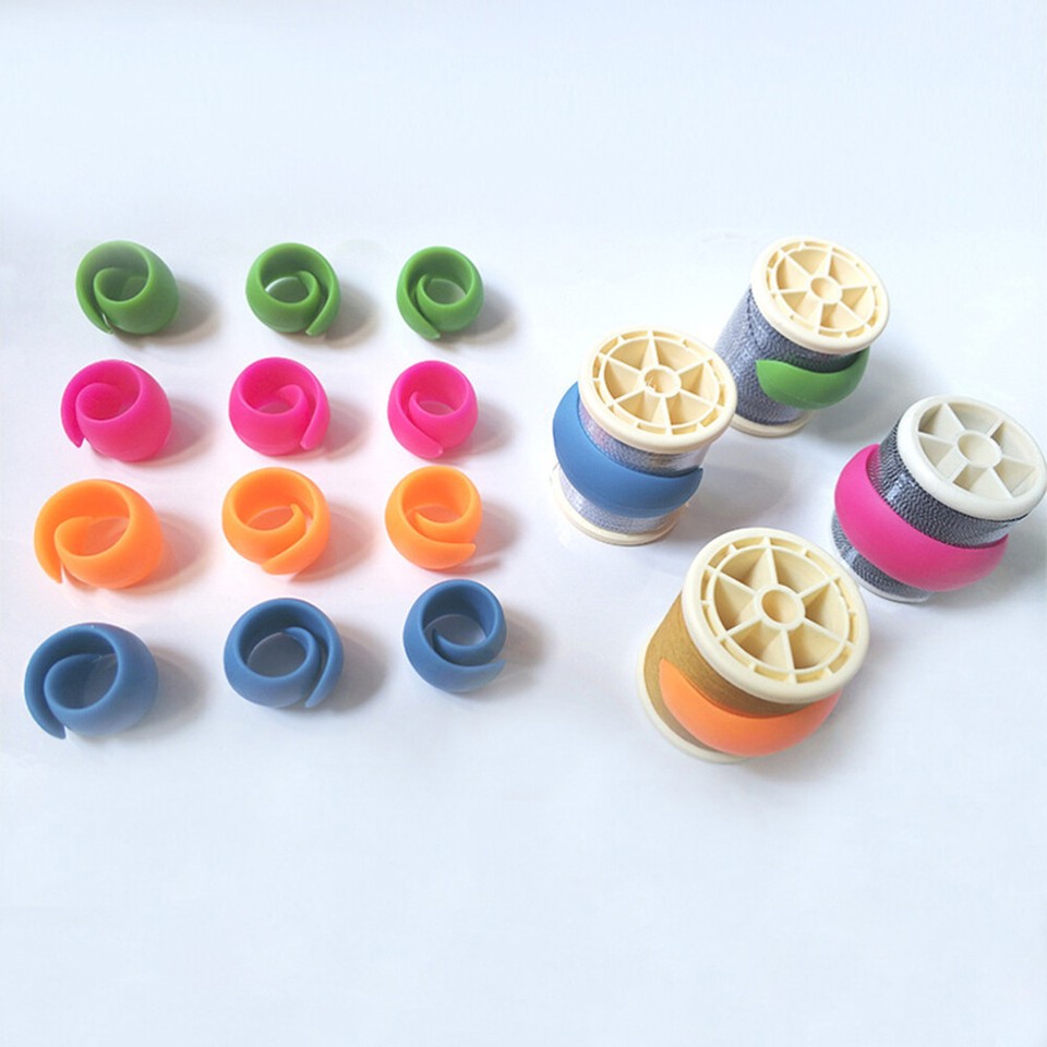 Bobbin Clip Clamps Sewing Machine Thread Spool Holder Silicone Bobbin ...