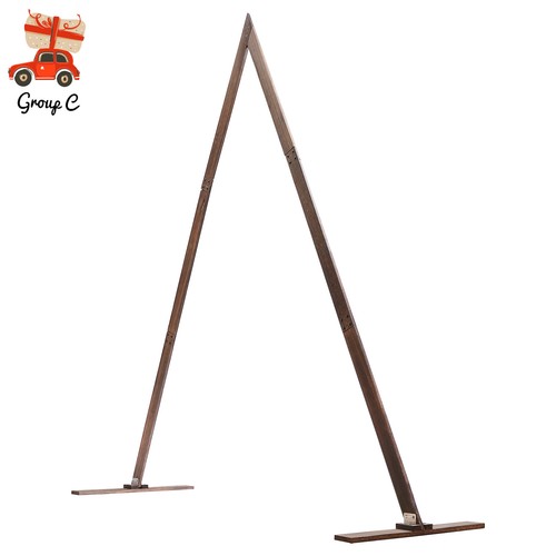8.2ft Wooden Triangle Wedding Backdrop Stand for Creative Decorations ...