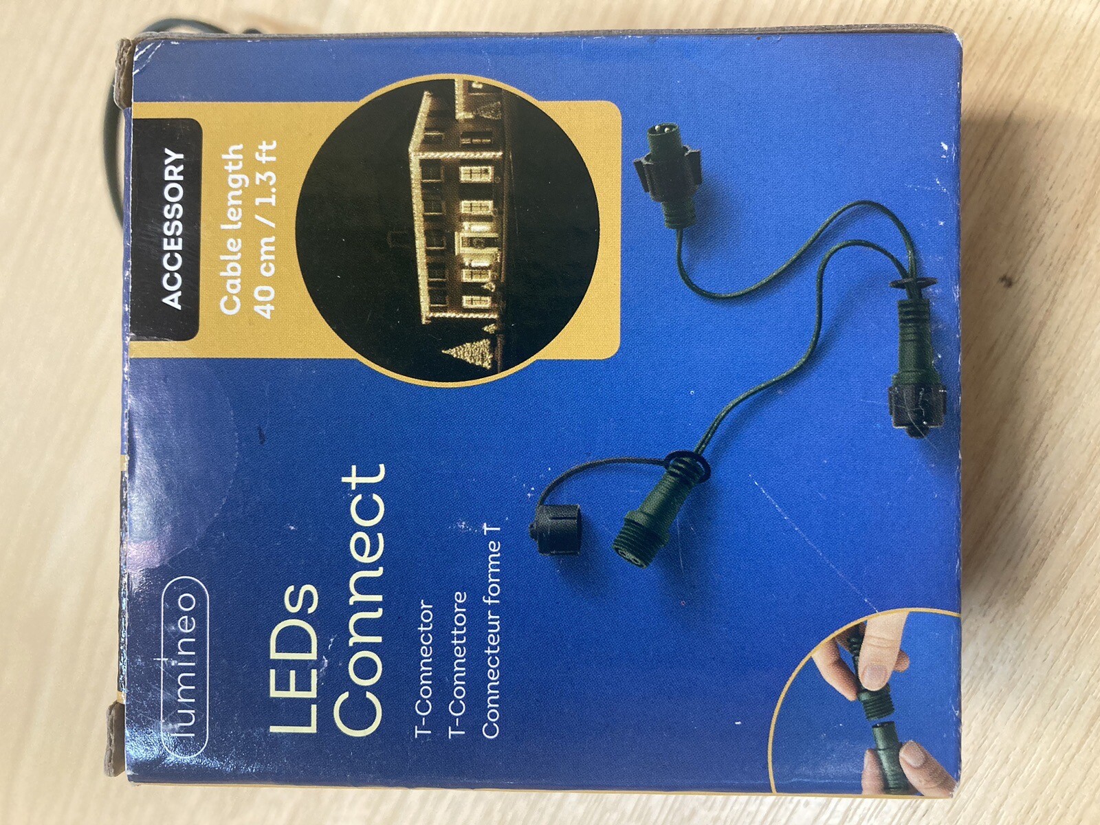 Christmas Lights T Connector with 40cm of cable Lumineo LED Connect ...