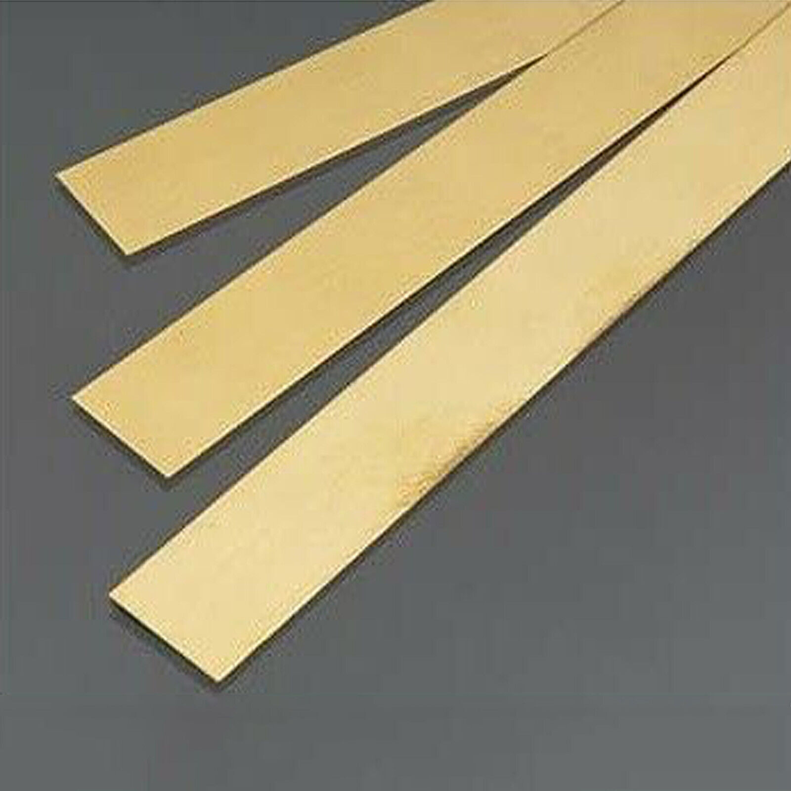 300mm Long H59 Brass Strip Row Plate Flat Bar 3/4/5/10mm Thick Metal ...