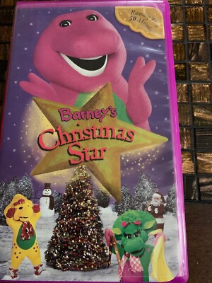 Barneys Christmas Star VHS Clamshell Box Holiday 2002 Free Shipping ...