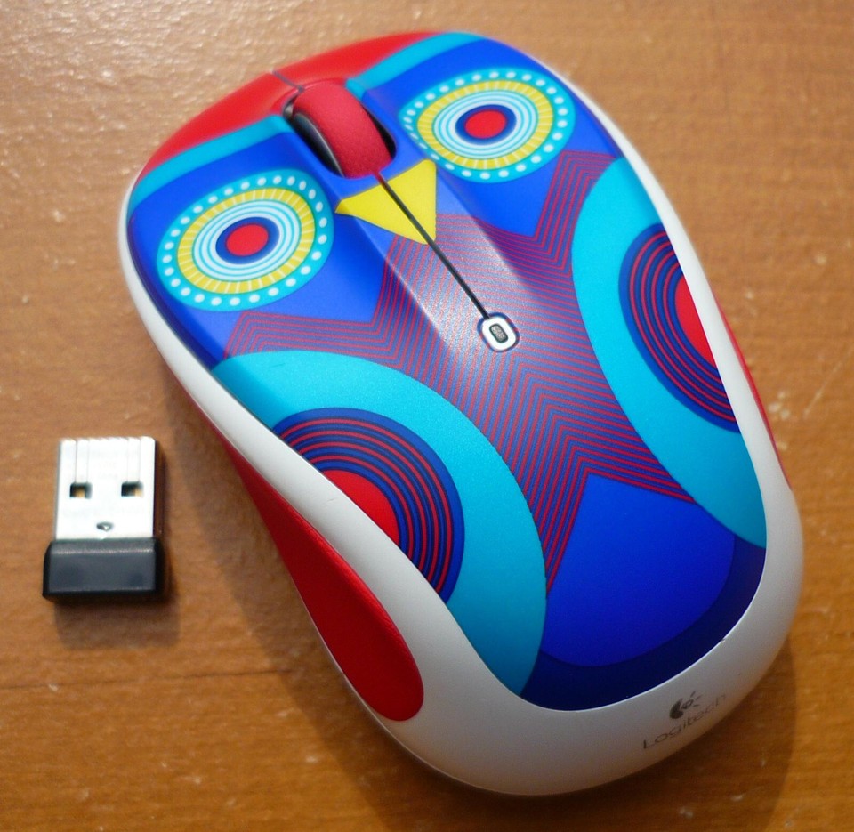 Logitech M325 M325C OLIVIA OWL Wireless USB Mouse w/ Receiver - EXC ...