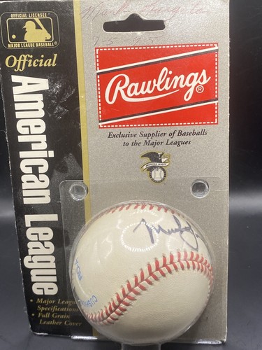 Autographed Baseball - Mark Langston California Angels (Rawlings RO-A ...