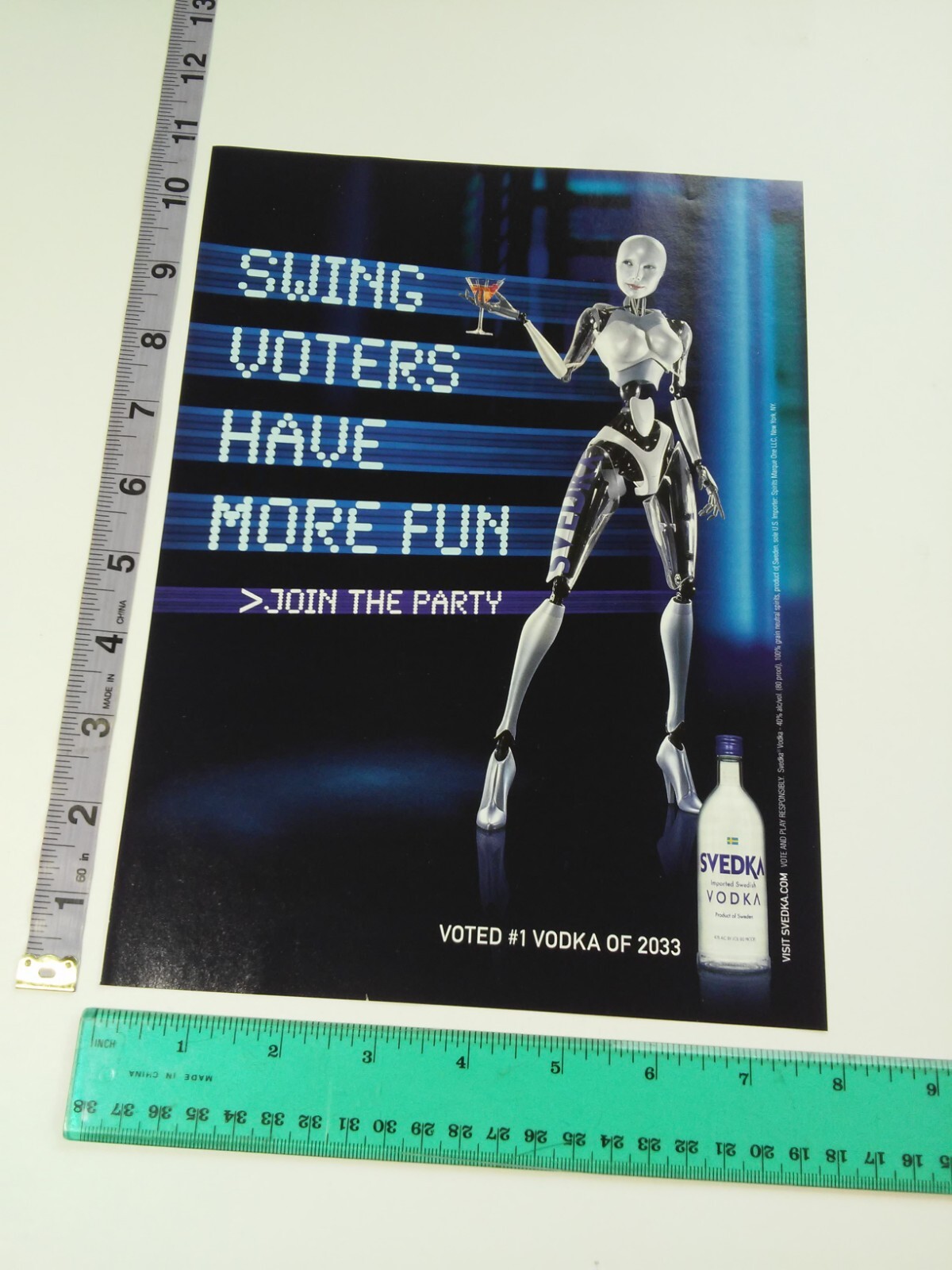 1-page Clipping - robot woman martini picture Svedka Vodka Print Ad | eBay
