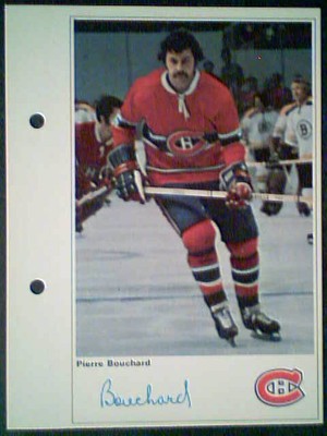 PIERRE BOUCHARD MONTREAL CANADIENS 71/72 TORONTO SUN PHOTO ROOKIE CARD ...