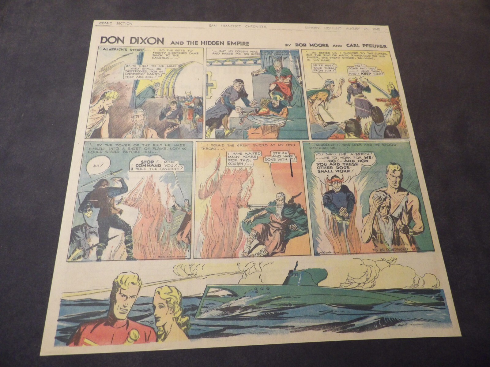 Don Dixon & the Hidden Empire by Pfeufer - #K9 - Aug 25, 1940 - 2/3-Full Sunday | eBay