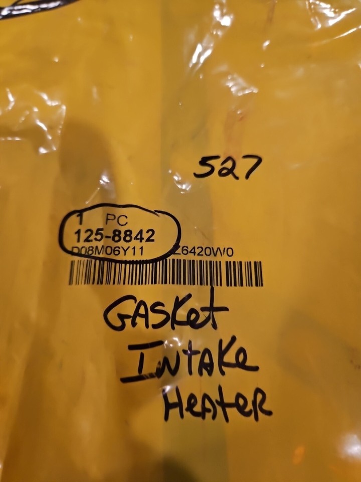 CAT 125-8842 Gasket Intake Heater Genuine Caterpillar 1258842 | eBay