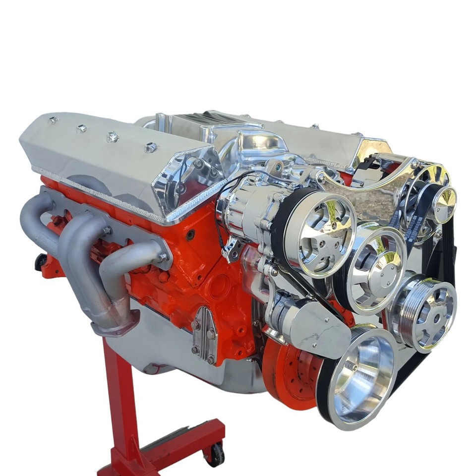 Small Block Chevy Polished Serpentine Kit Front Drive System SBC 305 ...