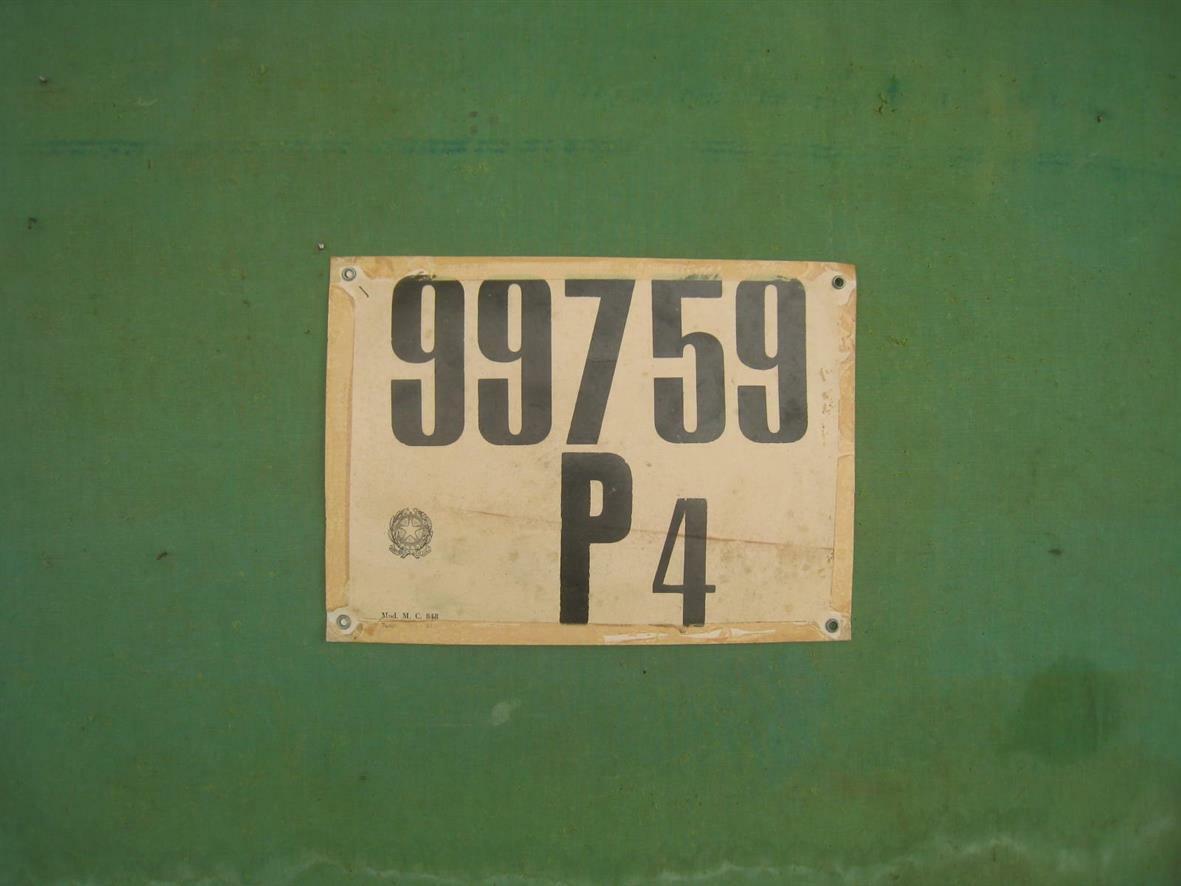 ITALY RARE PROVISIONAL LICENSE PLATE OF ROMA IN CARDBOARD VATICAN ...