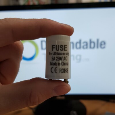 LED Starter Fuse for LED T8 Tubes 2A AC 2ft 4ft 5ft 6ft 8ft | eBay UK