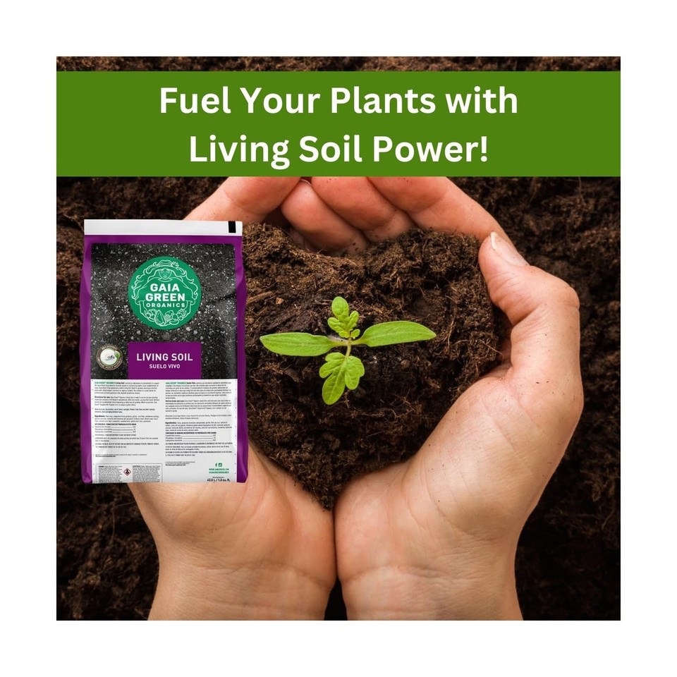 Gaia Green Organics Living Soil, 1.5 cu ft | Premium Organic Potting ...