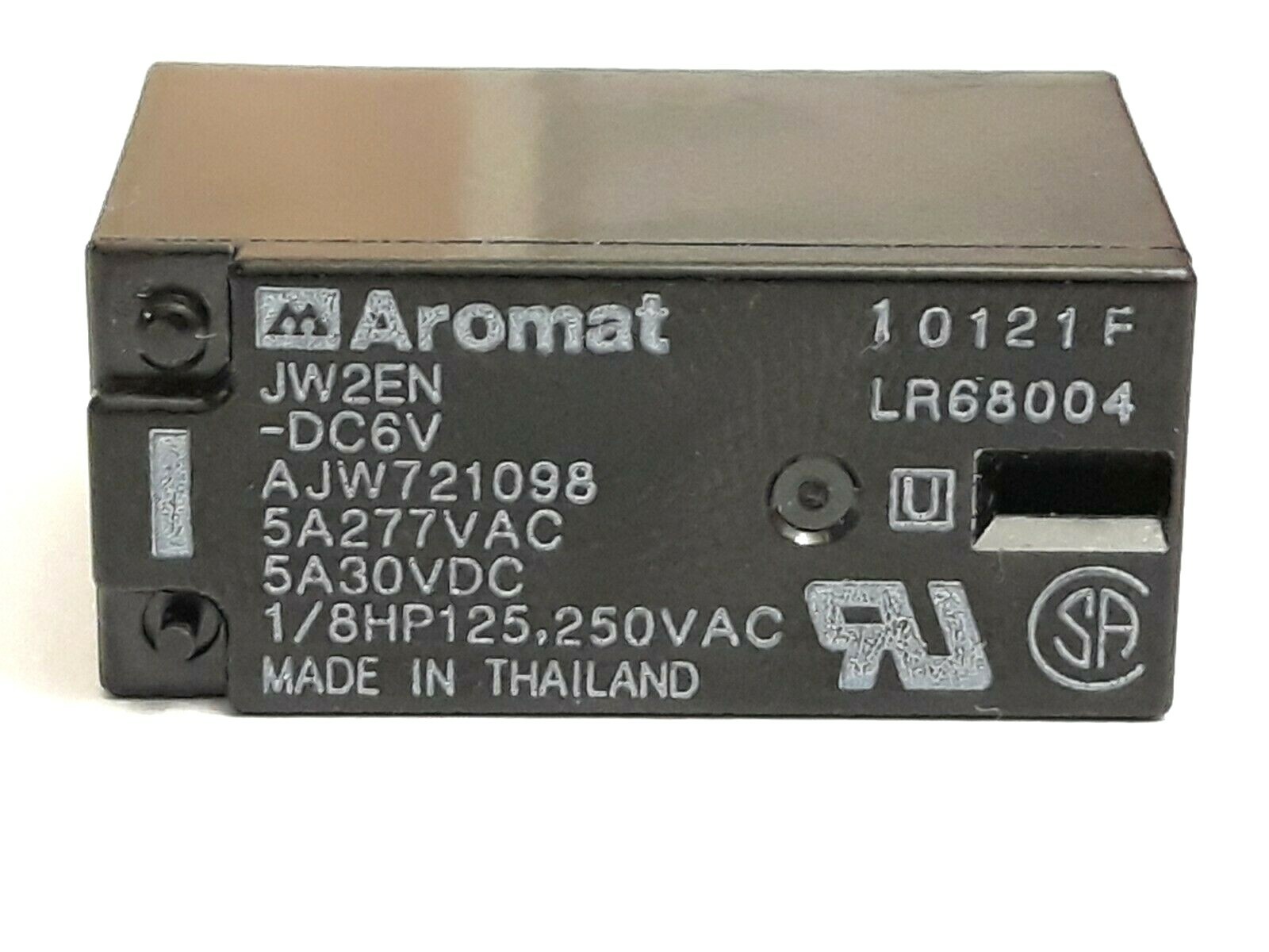 1 EACH NEW AROMAT RELAY JW2EN-DC6V 5A30VDC 5A277VAC 1/8HP125.250VHC 5A ...