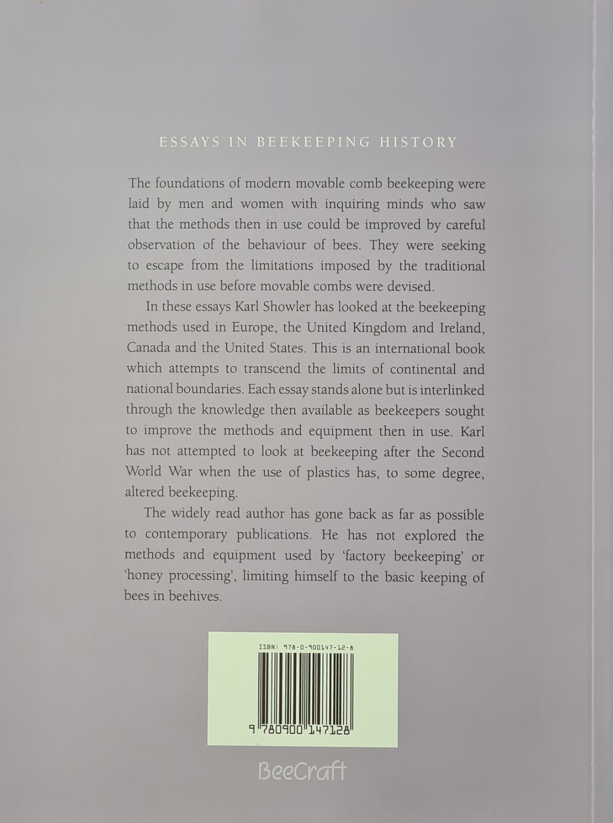 "Essays in Beekeeping History" book by Karl Showler 9780900147128 | eBay