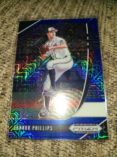 Connor Phillips 2020 Panini Prizm Draft Picks Blue Mojo Baseball Card ...