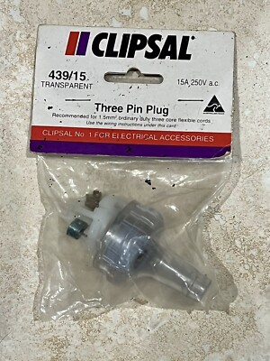Clipsal 3 Pin 250V 15A Plug Heavy Duty 439/15 | eBay Australia