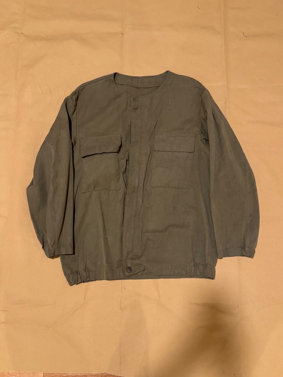 Vtg 1989 Soviet Russian Military Summer Jacket 52 Cot… - Gem