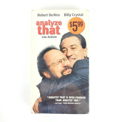 Analyze That (VHS, 2003) Sealed Robert De Niro Billy Crystal Lisa ...