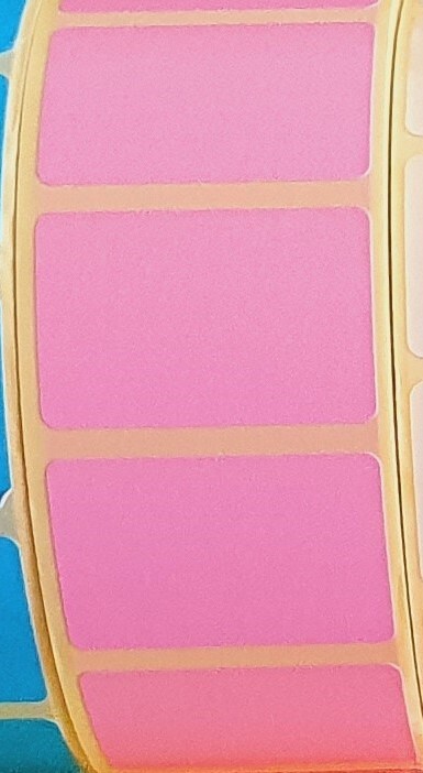 Coloured Labels | 50 x 25mm 2 x 1" | 7 Colors | Self adhesive sticky ...