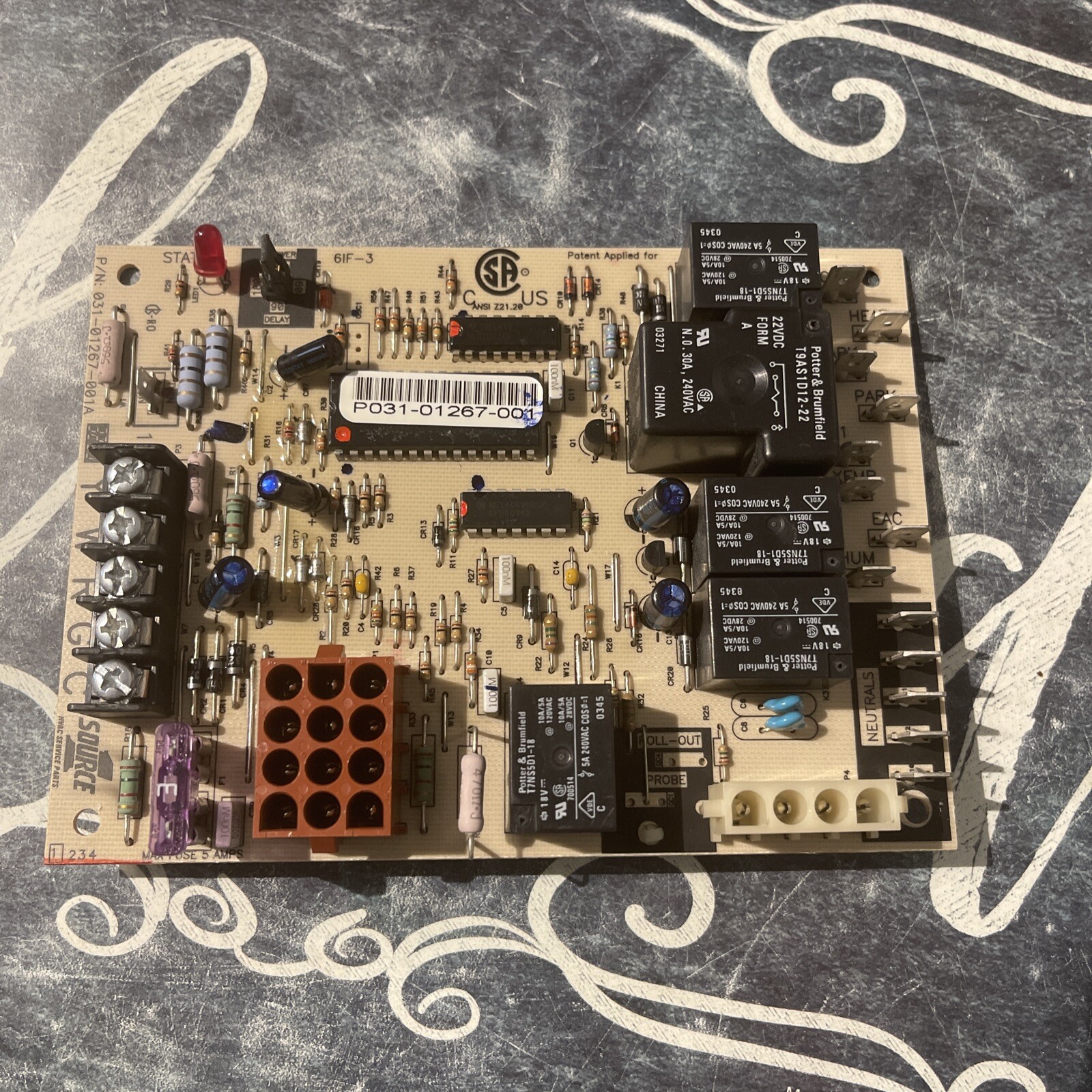 Furnace Control Board P031-01267-001 P031-01267-001A York Coleman #i15 ...