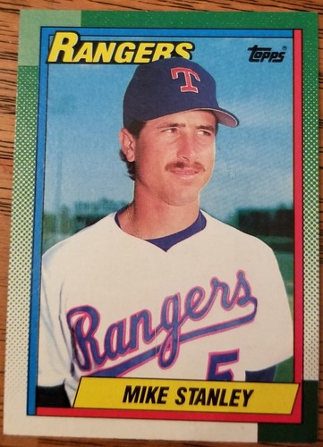 Mike Stanley Texas Rangers 1990 Topps Baseball Card #92 MT | eBay