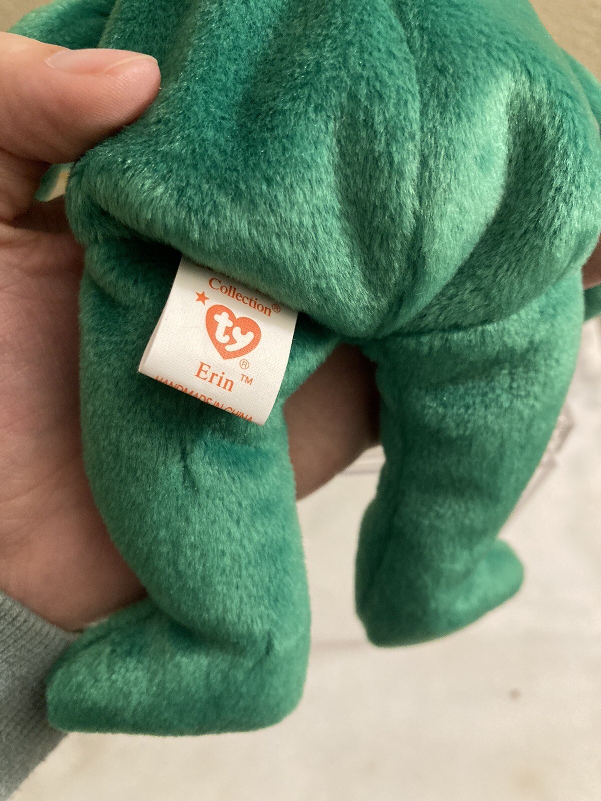 Ty Beanie Baby Erin The Bear 1997 Retired Plush Toy 8421041862 | eBay