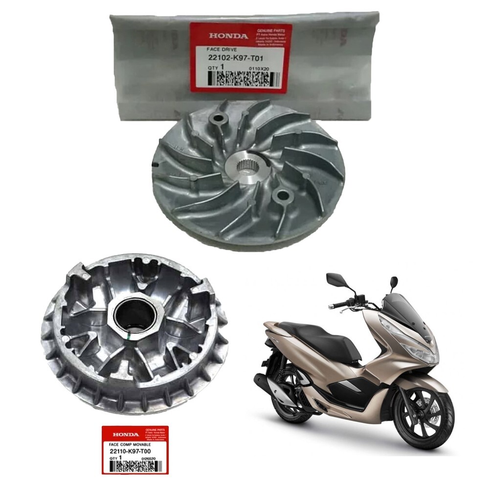 GENUINE HONDA PCX 2018 2019 2020 Face Drive & Face Comp Variator Pulley ...