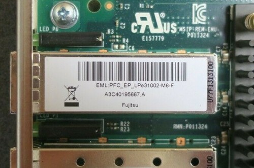 Fujitsu LPe31002 Dual Port 16Gb/s Fibre Channel HBA S26361-F5596-E2 ...
