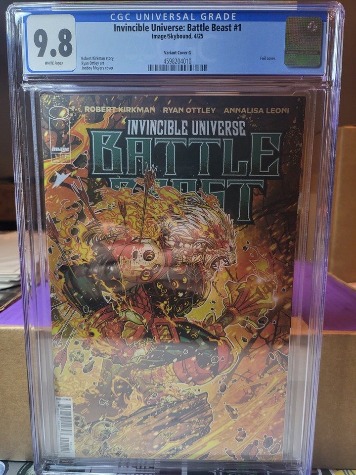 INVINCIBLE UNIVERSE: BATTLE BEAST #1 CGC 9.8 Cover Select 1:10 1:25 1: ...