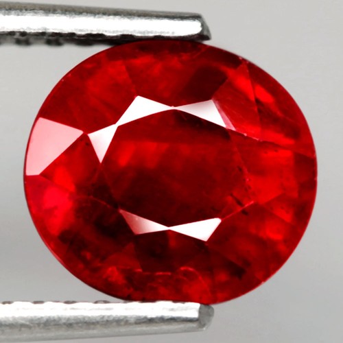 2.45Ct. Natural Gemstone Ruby Red Oval Facet Heated Madagascar Good Sparkling! | eBay