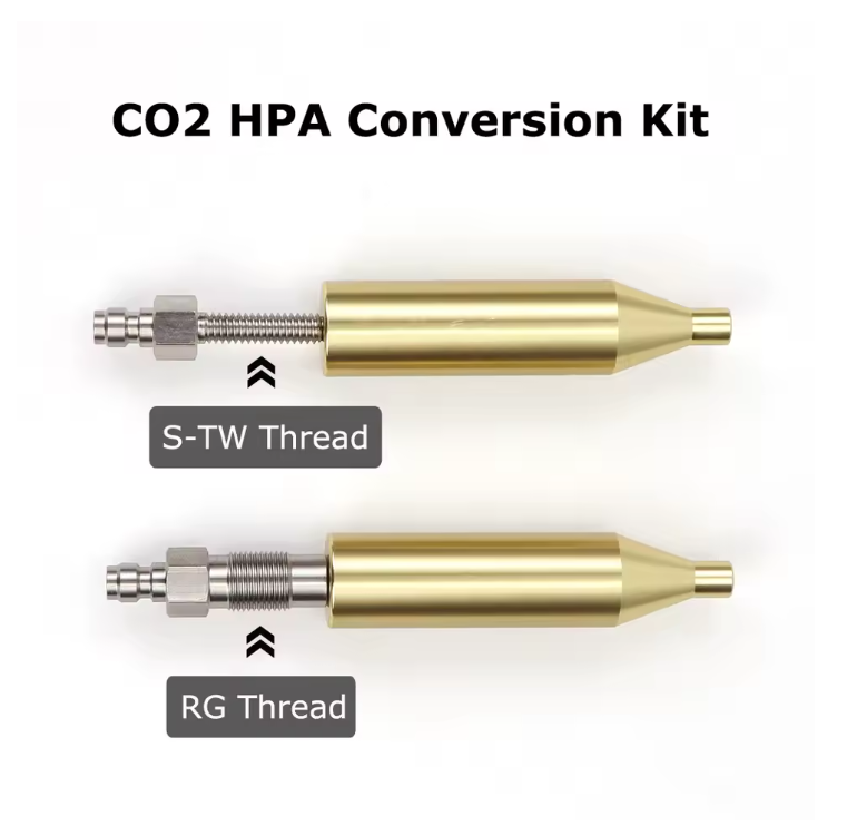 Pneumatic CO2 HPA Conversion Fit S-TW & RG Threads 12g Cartridge 8mm ...