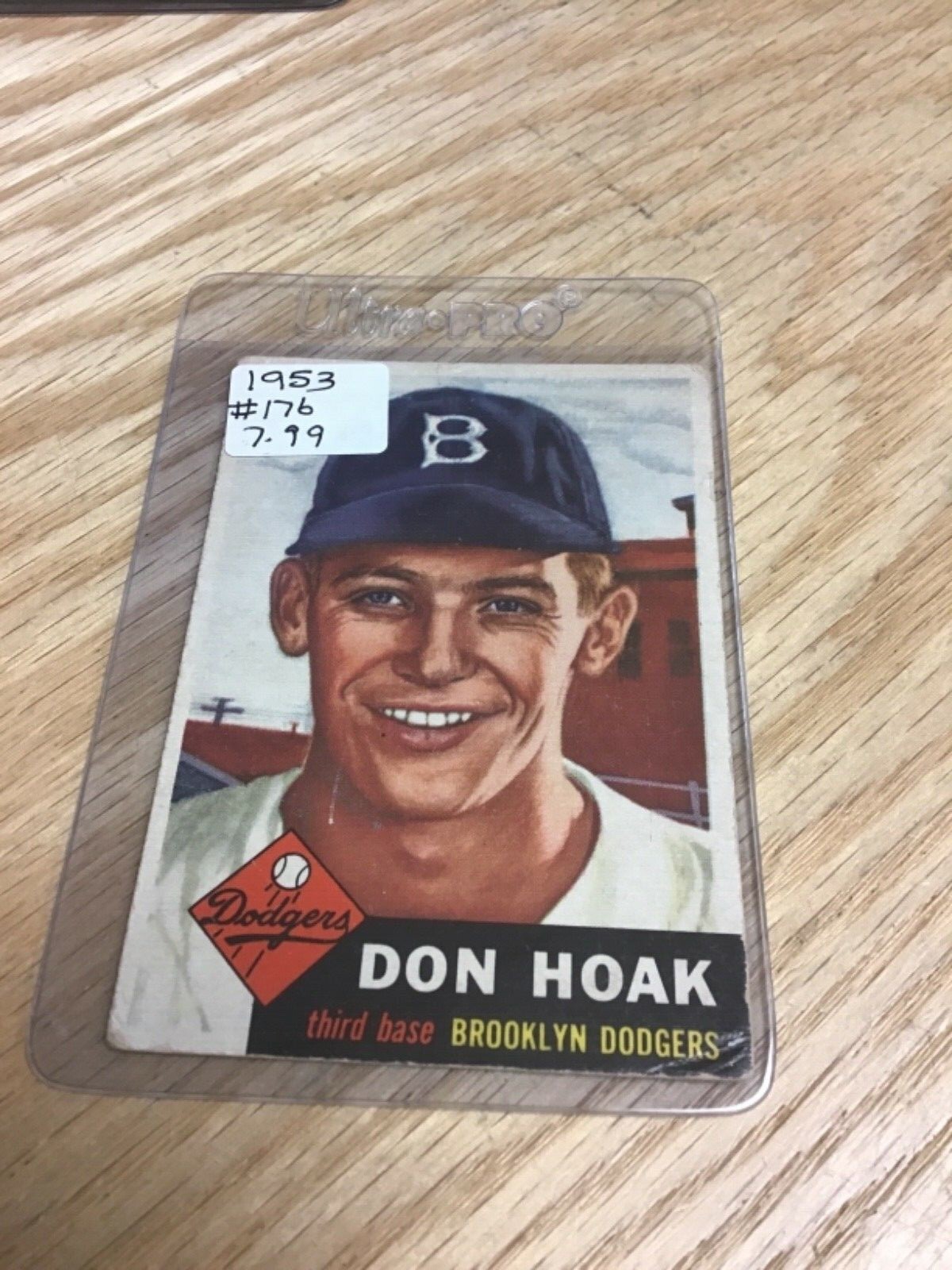 1953 Topps Baseball Don Hoak Brooklyn Dodgers Card #176 | eBay