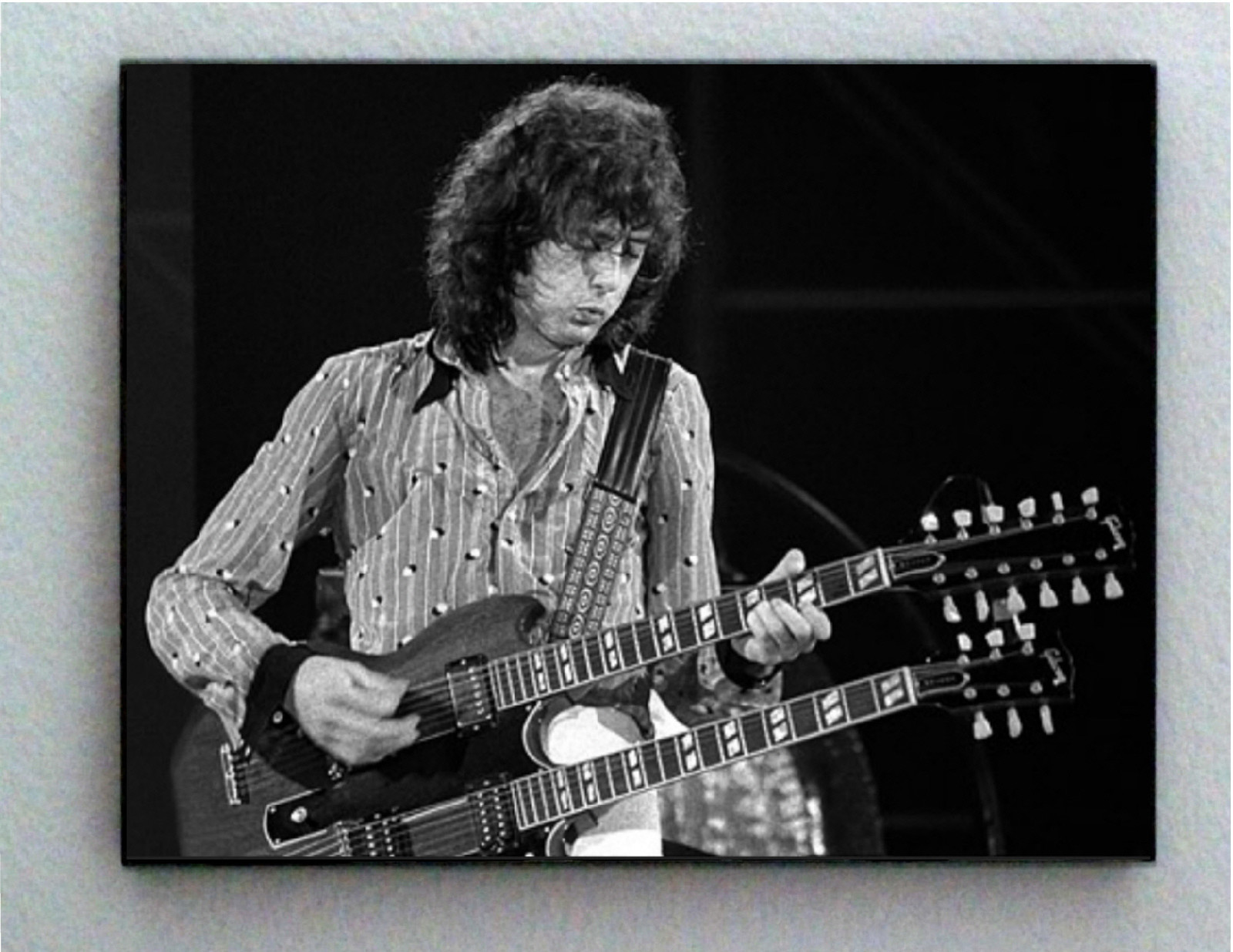 Rare Framed 1972 Jimmy Page Vintage Photo. Giclée Print | eBay