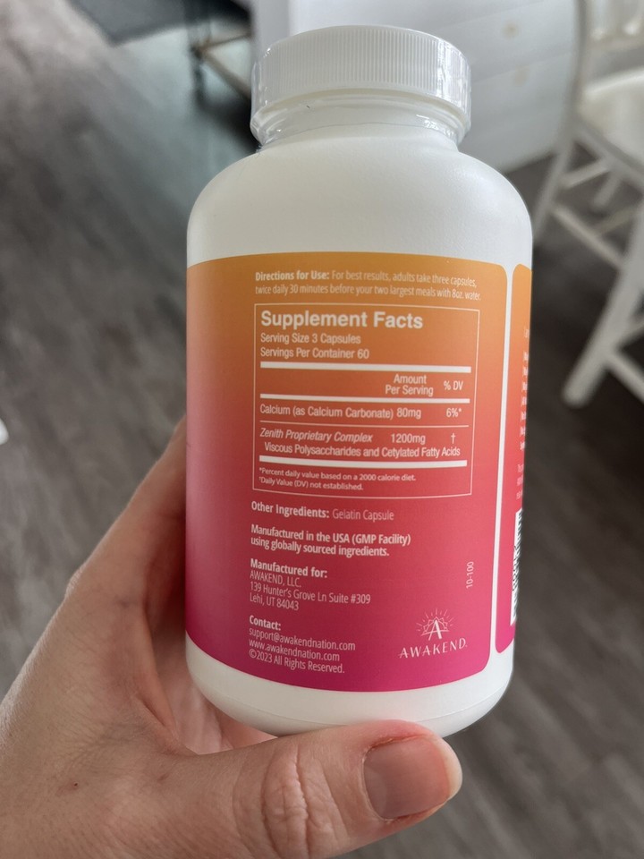 Zenith by Awakened Fat Loss Supplement New 2023 Capsules | eBay
