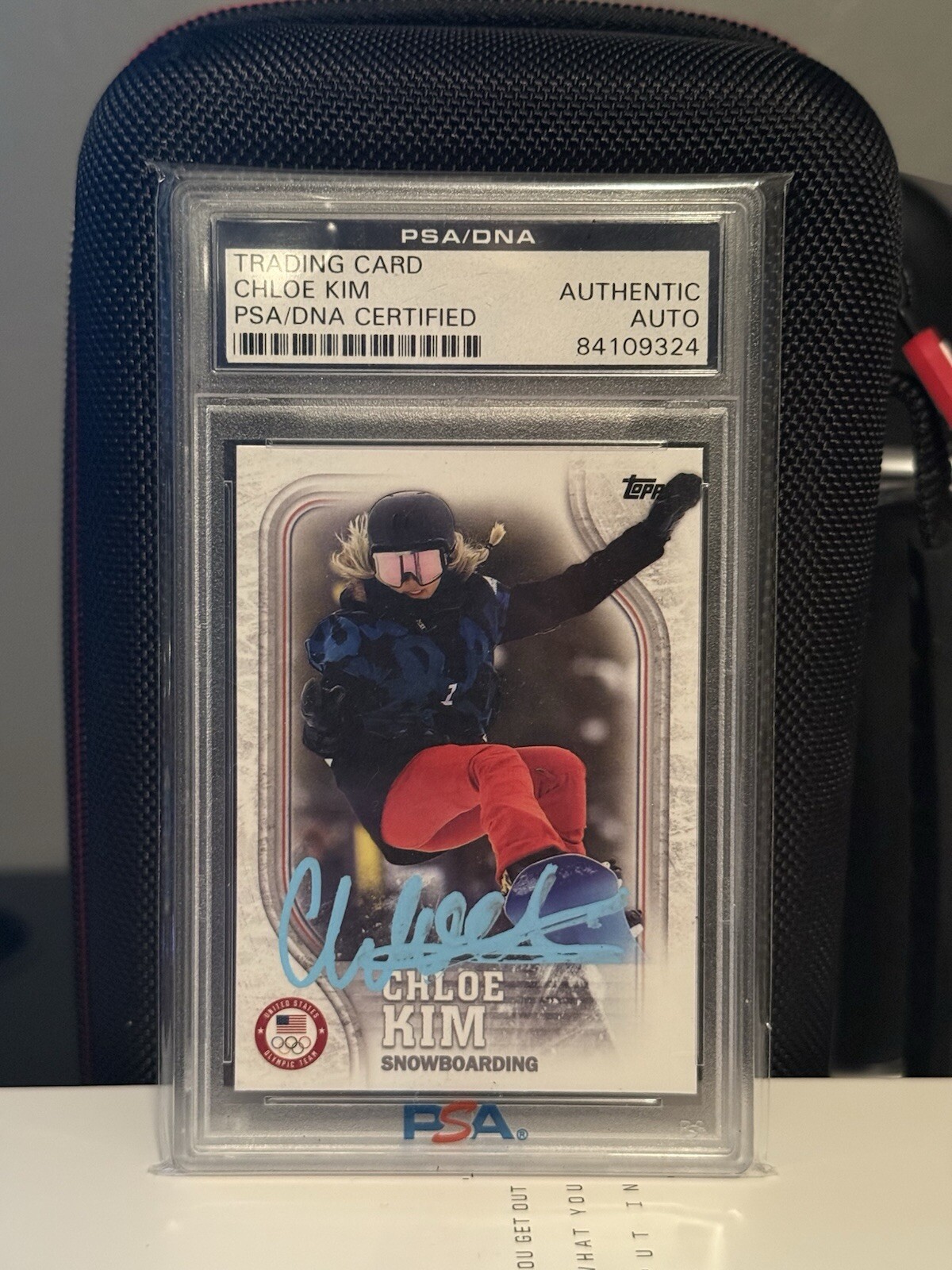 2018 Topps US Olympic Chloe Kim Rookie RC #USA-33 On Card Autograph PSA ...