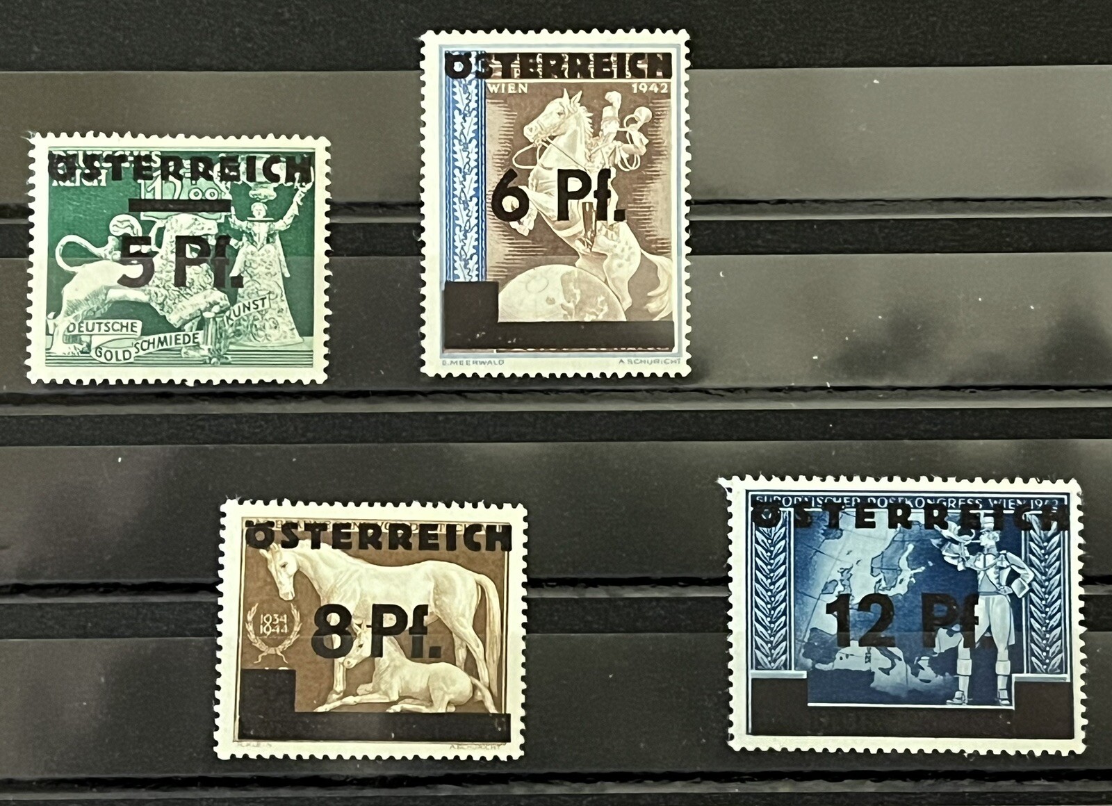 AUSTRIA 1945, German Empire Postage Stamps Overprinted ÖSTEREICH ...