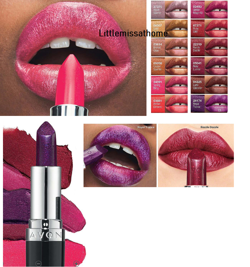 AVON ULTRA SHIMMER LIPSTICK luminous colour sesame avocado oil vitamin ...