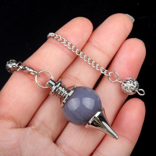 18x40mm Gray Agate Pendulum Pendant Gemstone Reiki Healing CCT708 | eBay