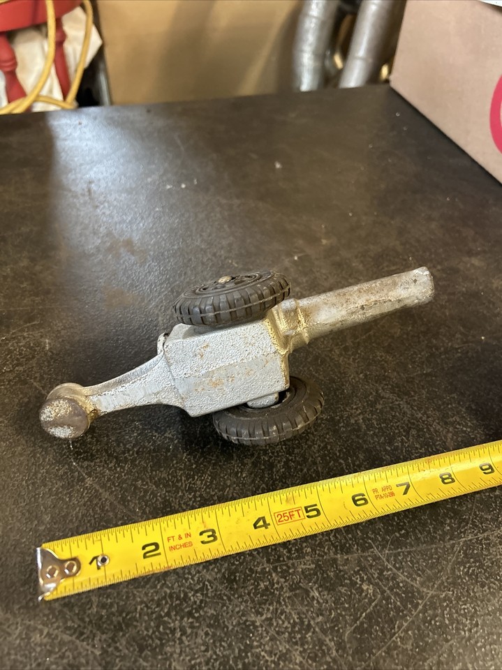 Vintage USA 1940's Big Bang Carbide Toy Cannon Cast Iron Army Premier ...
