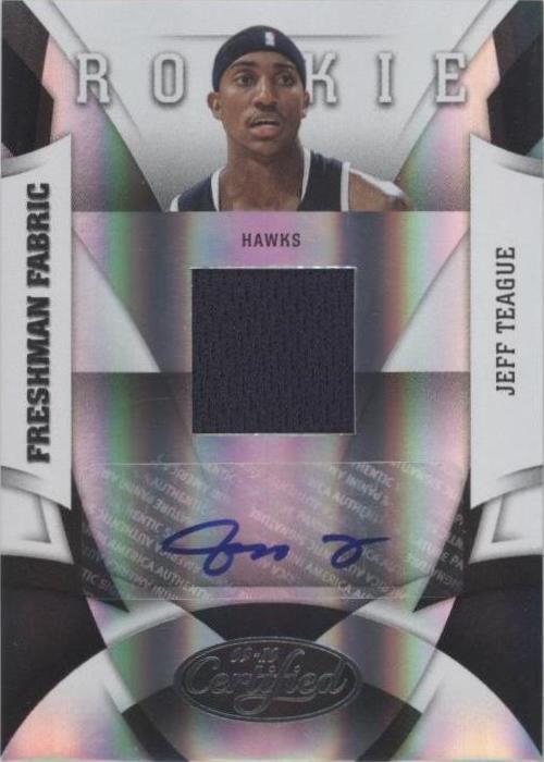 2009-10 Panini Certified - Freshman Fabric Signatures Jeff Teague #187 ...