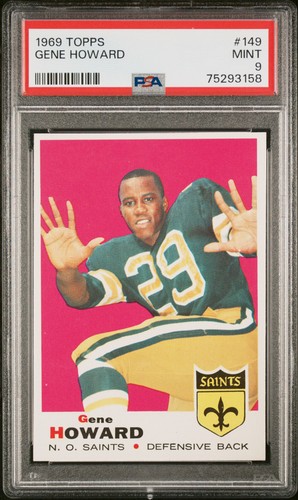 1969 TOPPS FOOTBALL #149 GENE HOWARD NEW ORLEANS SAINTS PSA 89 | eBay