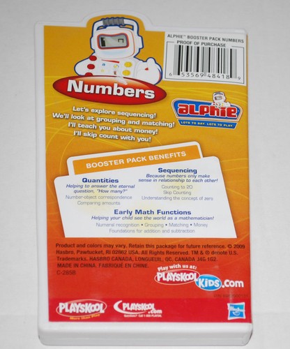 Alphie Numbers Booster Pack Educational Game Ages 3+ Playskool | eBay