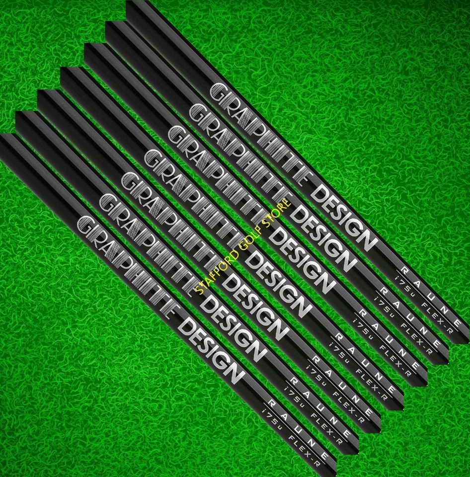 Graphite Design RAUNE Graphite Iron Shafts Set – .370" Parallel Tip | eBay