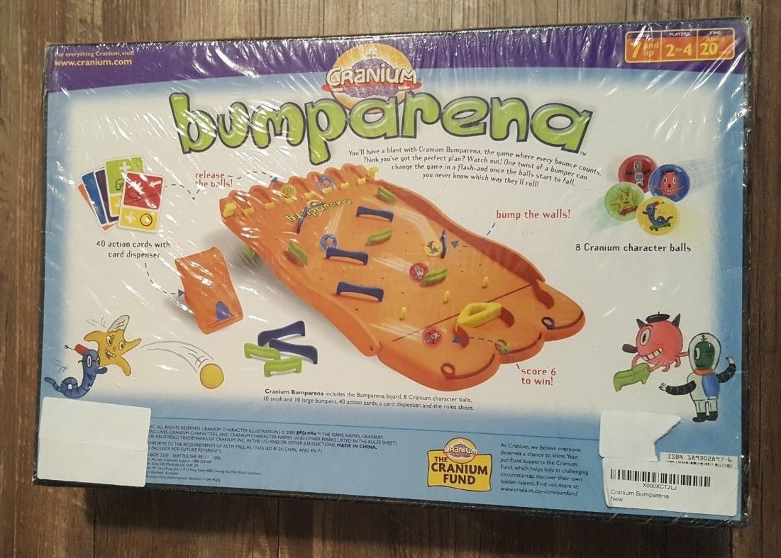 Cranium Bumparena Game Bouncing Balls Bumper Walls New Factory Sealed ...