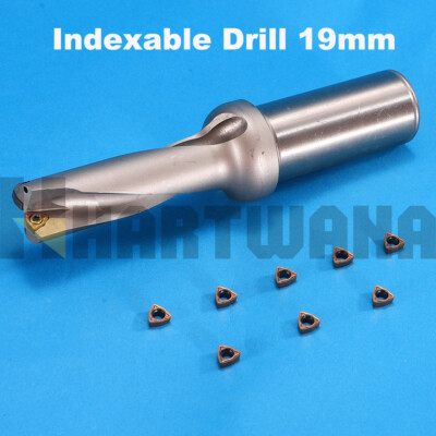 CARBIDE INDEXABLE DRILL U Drill 19mm Length 60mm Indexable Drill Insert ...