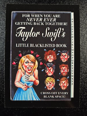 Taylor Swift Ex-Boyfriend Little Blacklisted Book Spoof Wacky Packages ...