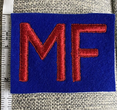 MF-MILITARY FIRE WATCH FELT PATCH -------- ---------------Orignial WW2 ...
