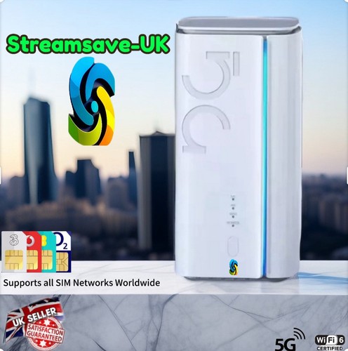 (REFURBISHED) 🚀ULTRAFAST 5G/4G WIFI-6 ROUTER • PLUG & PLAY WITH ANY SIM ...