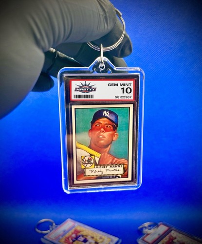 1952 Topps Mickey Mantle #311 Gem Mint 10 Keychain | eBay