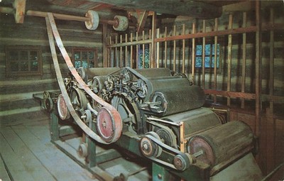 Vintage Wool Carding Machine Postcard Lincoln's New Salem Illinois | eBay